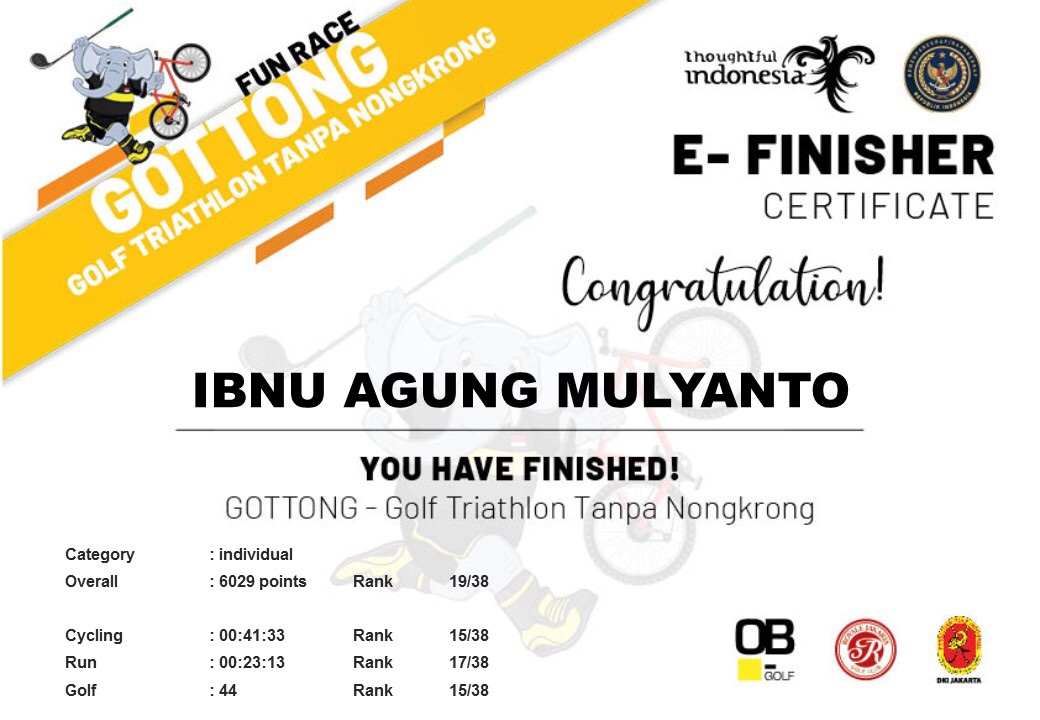 The Aftermath: Catatan Prestasi GOTTONG Triathlon – IBeNimages & Words