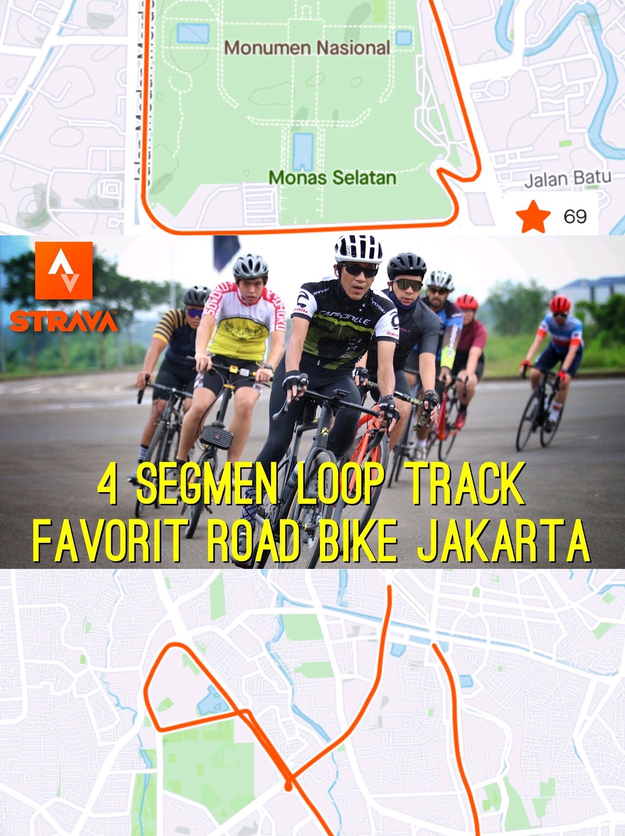 4 Segmen Loop Track Favorit Road Bike di Jakarta (Strava) – IBeNimages ...